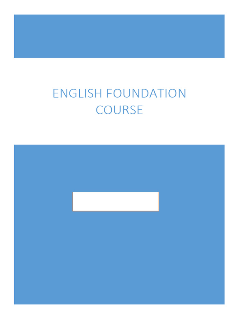 English Foundation Course: Passive Voice | PDF | Linguistics | Syntax