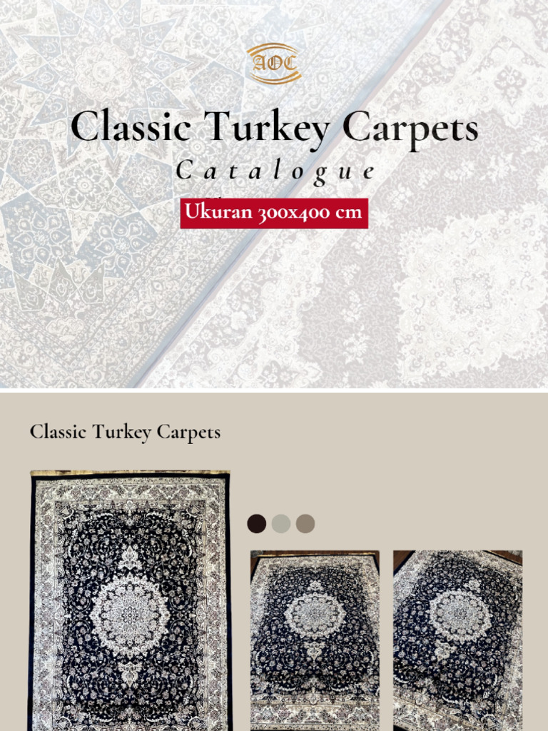 3.00x4.00 Meter Catalogue Classic Turkey | PDF