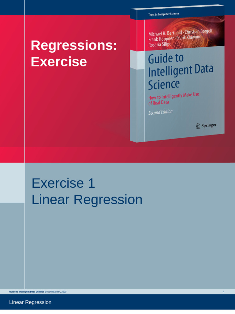 Chapter8 Regression Exercises v2 20230112 | PDF | Linear Regression | Interpolation