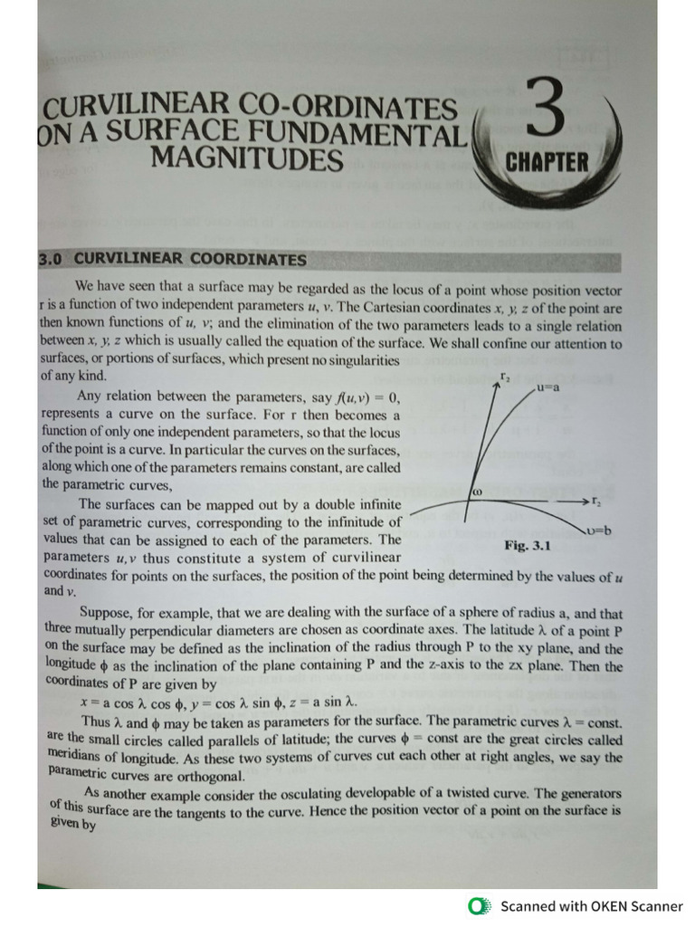 Differential Geometry - Chapter 3 | PDF