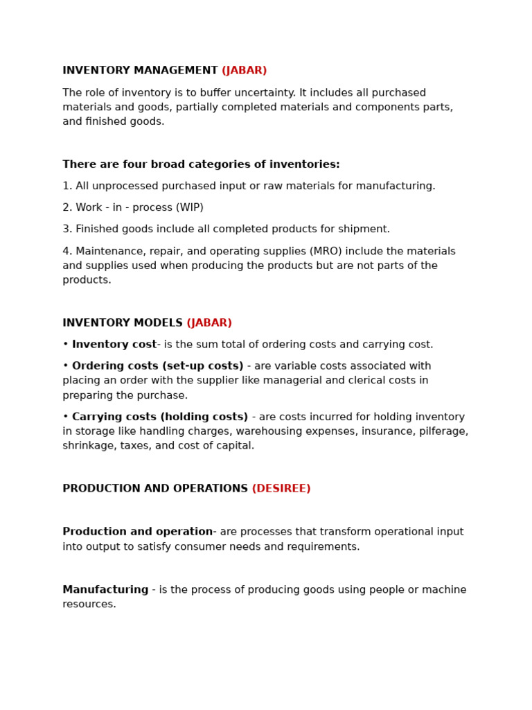 Cbmec Report | PDF | Inventory | Logistics