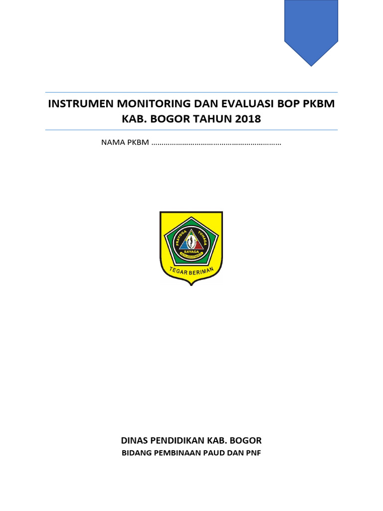 Instrumen Monev PKBM | PDF