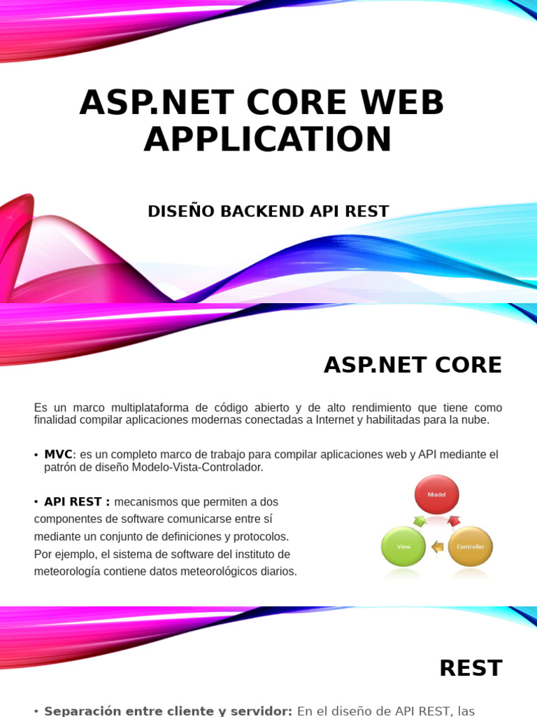 Diseño de API REST en ASP.NET Core | PDF | Servidor (Computación) | Software de la aplicacion