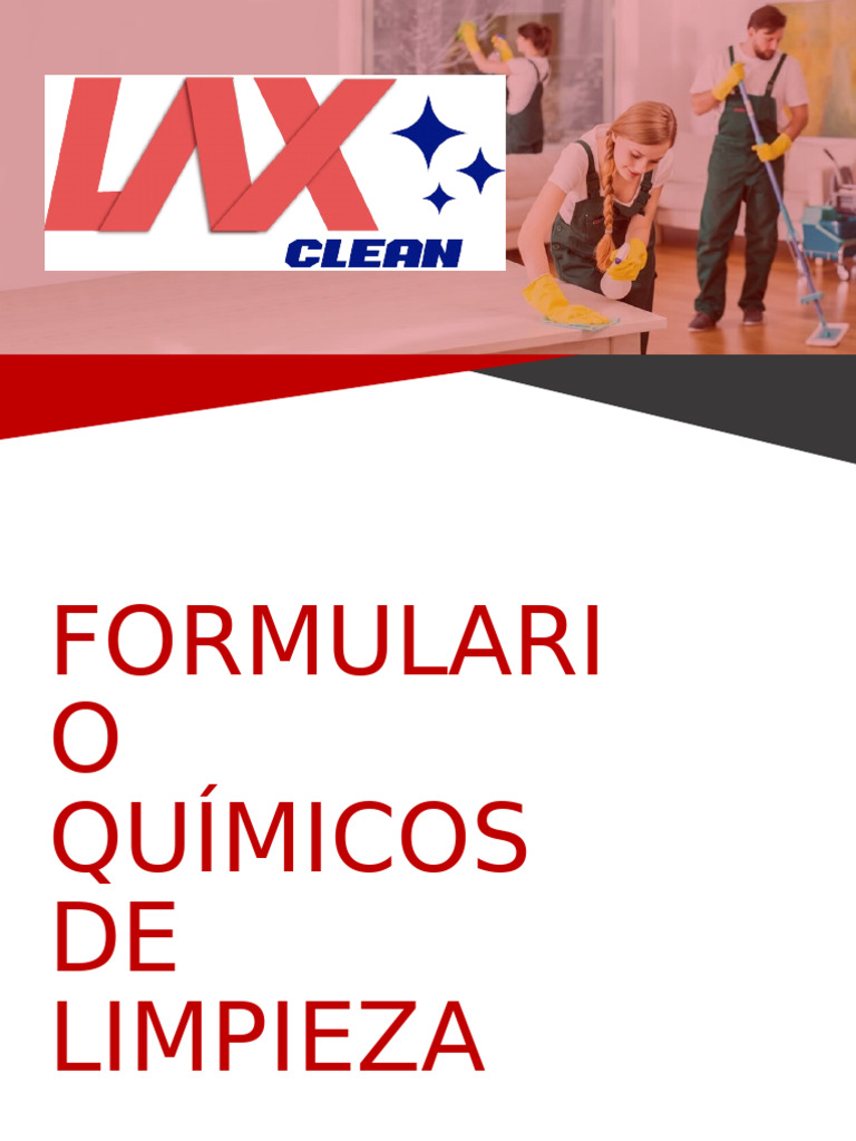 Lax Clean Formulas | PDF | Hidróxido de sodio | Sal (química)