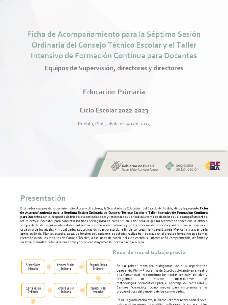 Guía para la Séptima Sesión CTE | PDF | Enseñando | Educación de la primera infancia