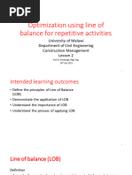 Line of Balance Technique in Construction | PDF | Mathematical ...