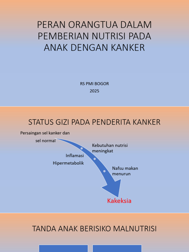 Peran Orangtua Pada Pemberian Nutrisi Anak Dengan Kanker | PDF