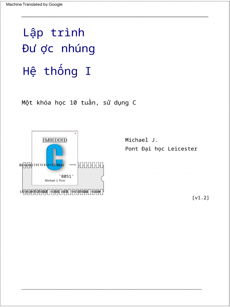Lap Trinh Vi Dieu Khien Voi C - Phan 1 | PDF