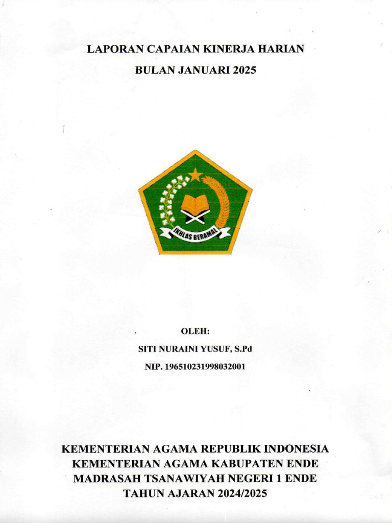 LKH JANUARI 2025_SITI NURAINI YUSUF | PDF