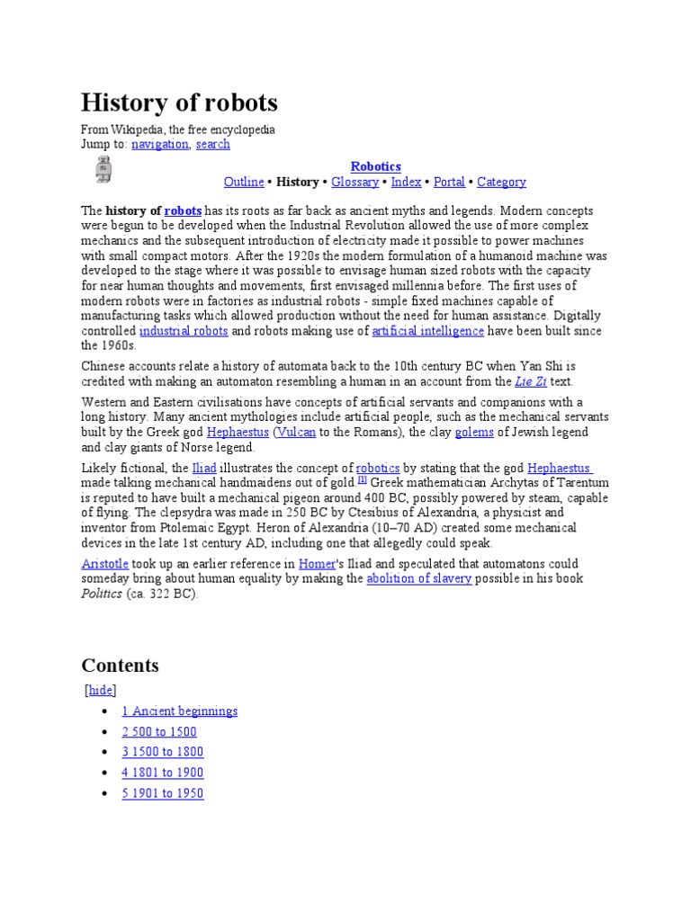 Robotics | PDF | Robot | Robotics