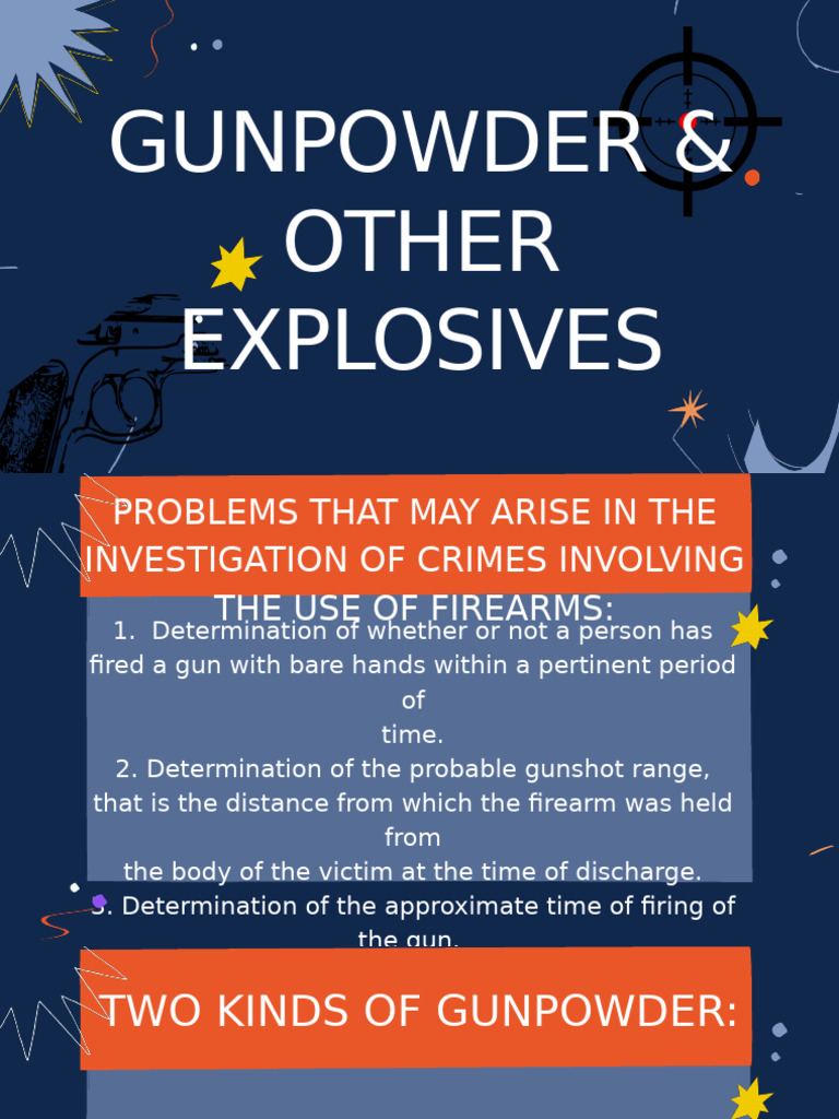 GUN POWDER AND OTHER EXPLOSIVES | PDF | Gunpowder | Gun
