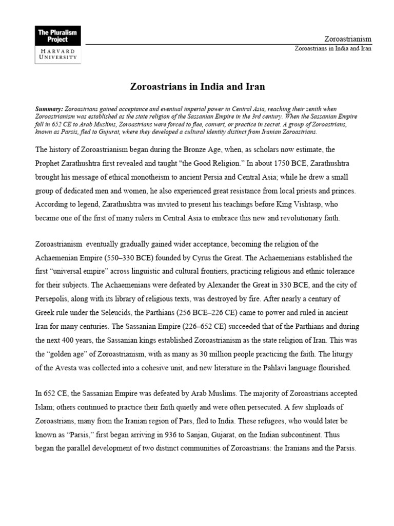 Zoroastrians | PDF | Zoroastrianism | Achaemenid Empire