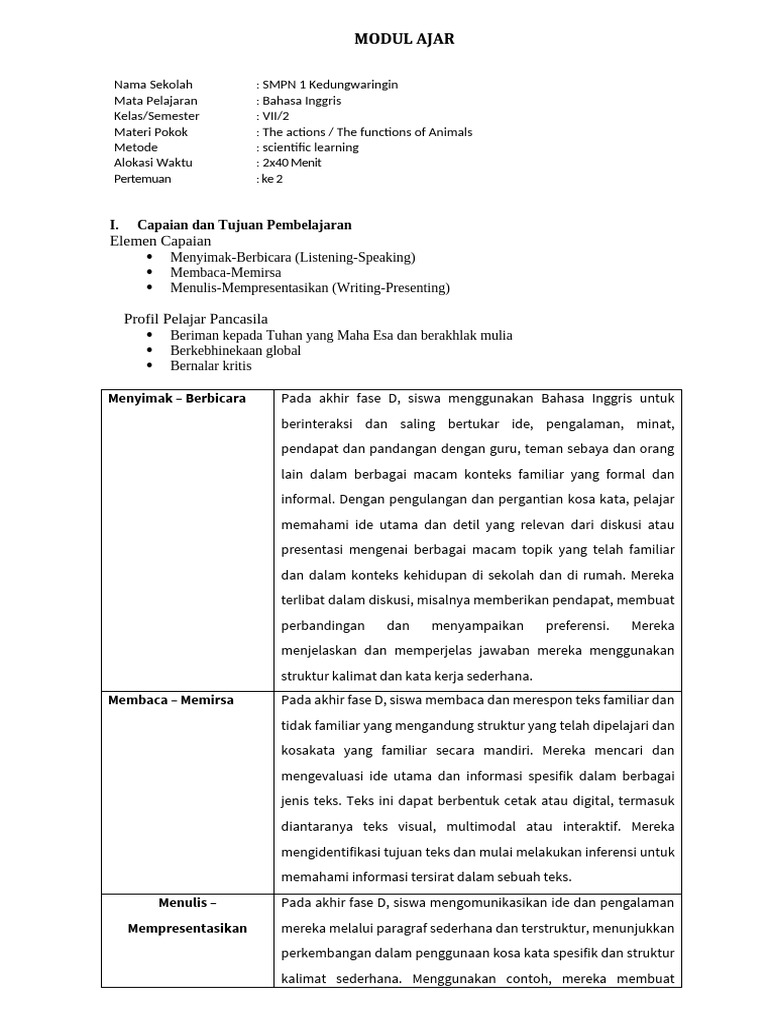 RPP 2 Chapter 6 We Love What We Do | PDF