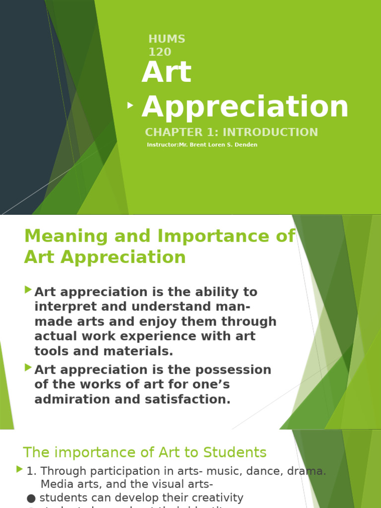 Art Appreciation INTRODUCTION | PDF | Humanities | Experience