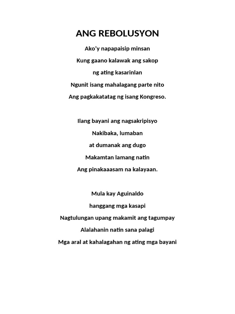 Ang Rebolusyon | PDF