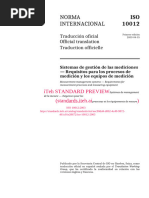 Iso 10012 2003 | PDF | Calidad (comercial) | Medición