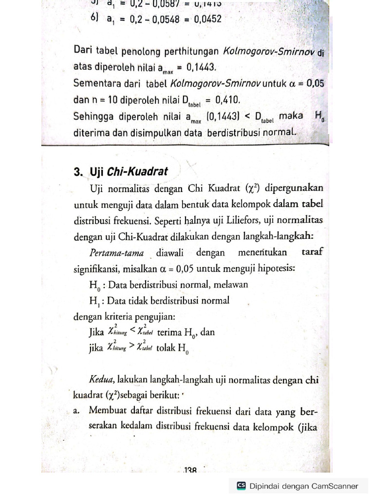Uji Chi Kuadrat | PDF