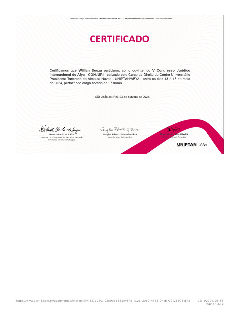 Certificado 2 | PDF