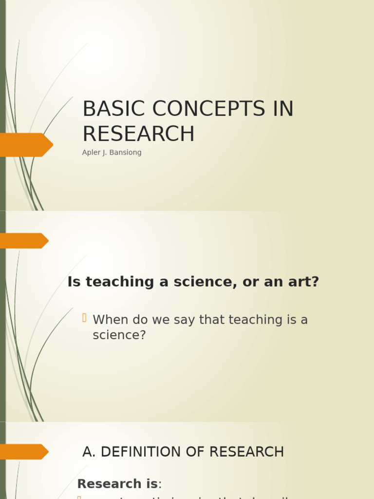 Understanding Research Fundamentals | PDF | Quantitative Research ...