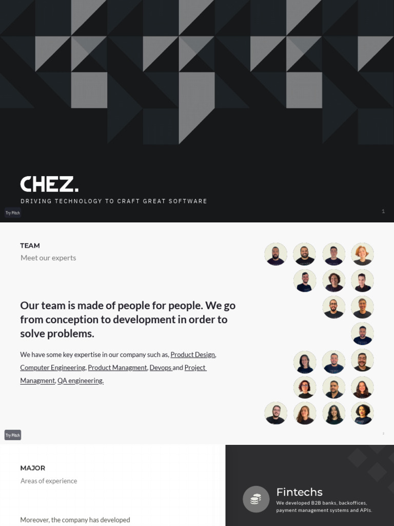 CHEZ - Services Pitch | PDF | Mobile App | Web Application