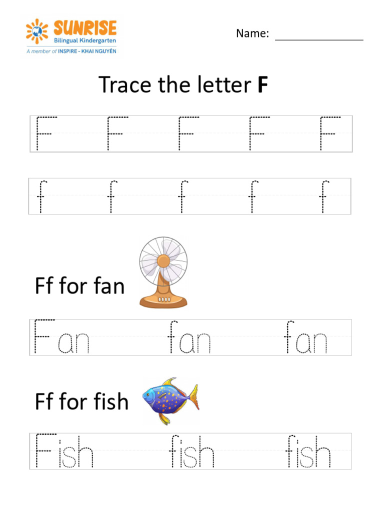 Trace the Letter F: Fun Activities | PDF