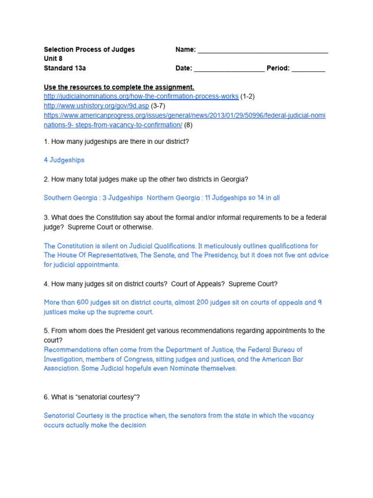Government - Unit 8 - 13a - Selection Process | PDF | United States ...