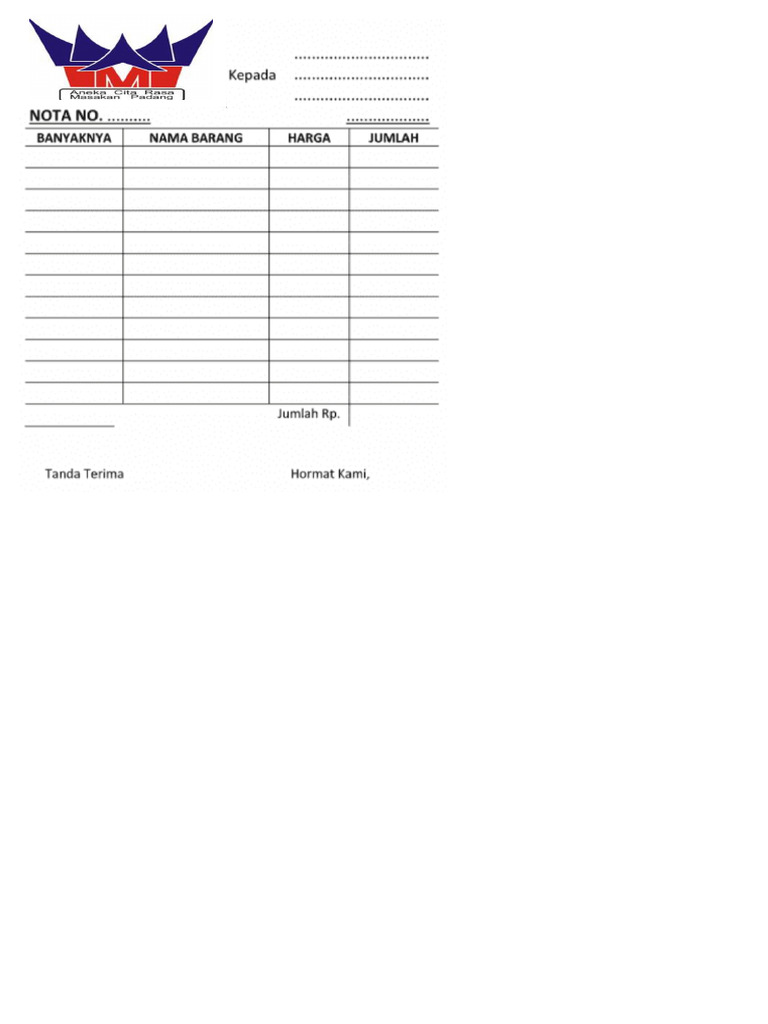 nota padang | PDF