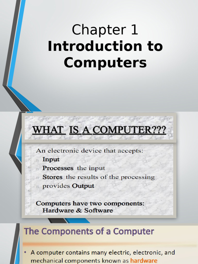 Introduction To Computers Notes Presentation - 2024 | PDF