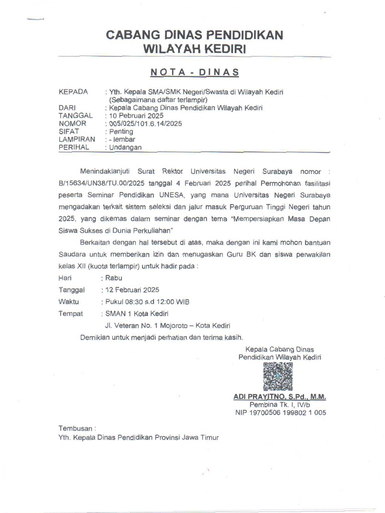 Nodin Und Seminar Unesa | PDF