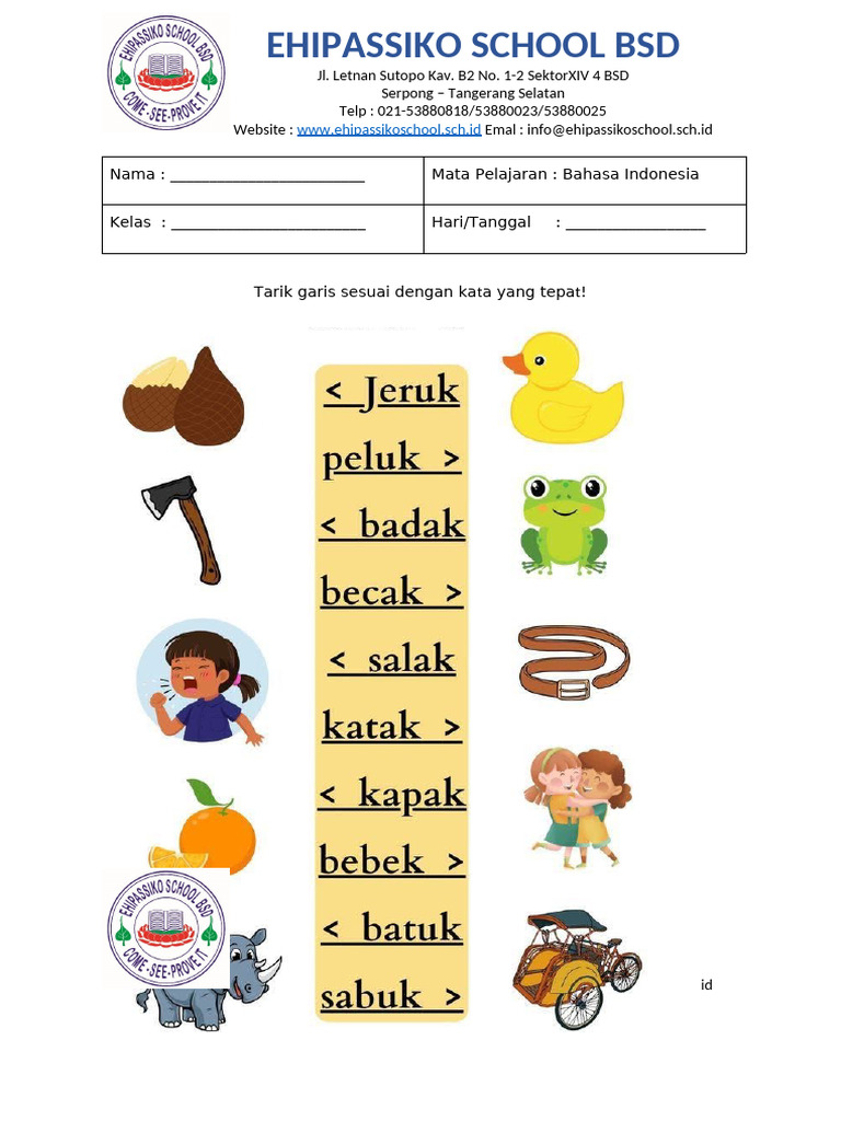 Latihan Kata Berakhiran untuk Siswa | PDF
