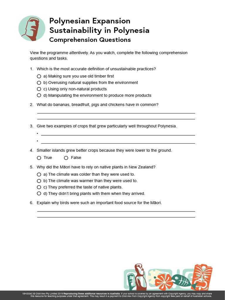 18HIS04C Comprehension Questions | PDF