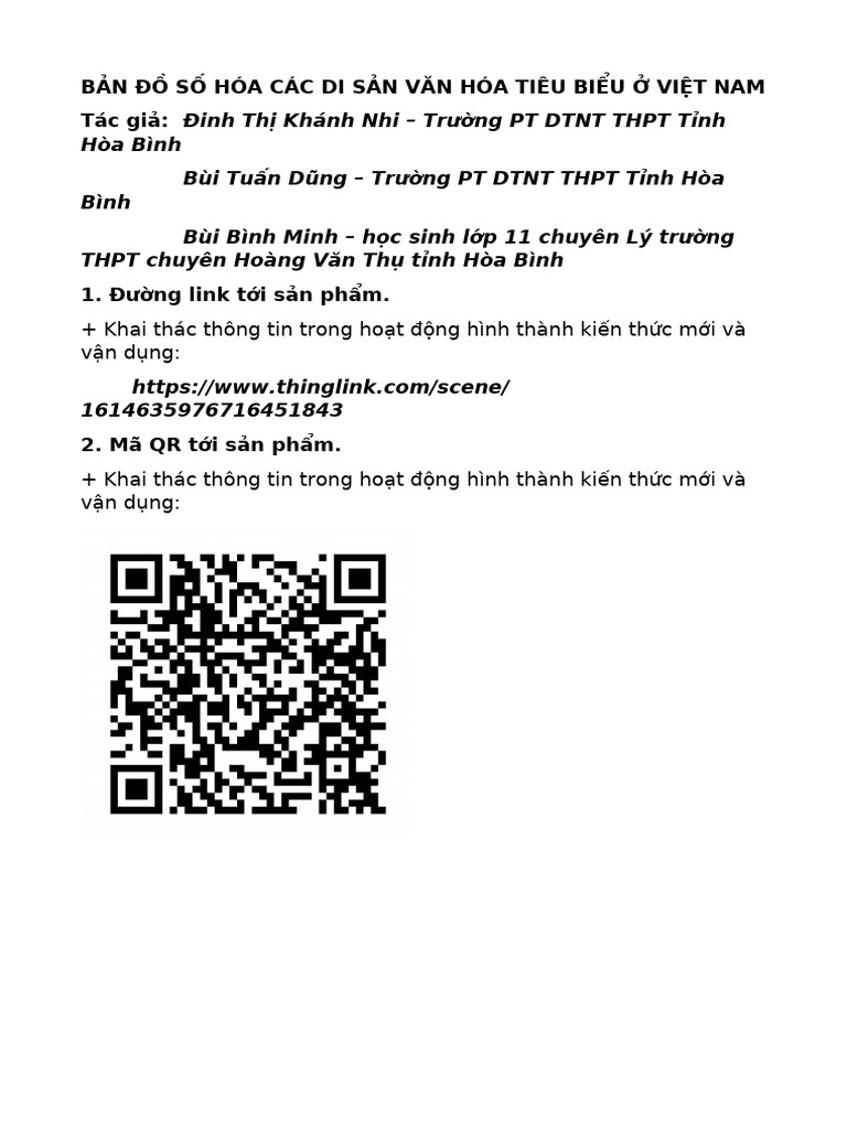 SP BAN DO SO HOA CAC DI SAN VAN HOA TIEU BIEU O VIET NAM | PDF