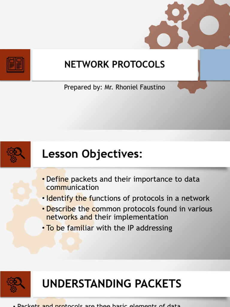 7 NETWORK PROTOCOLS Protocol Packet IP Address Subnetmask 1 | PDF ...