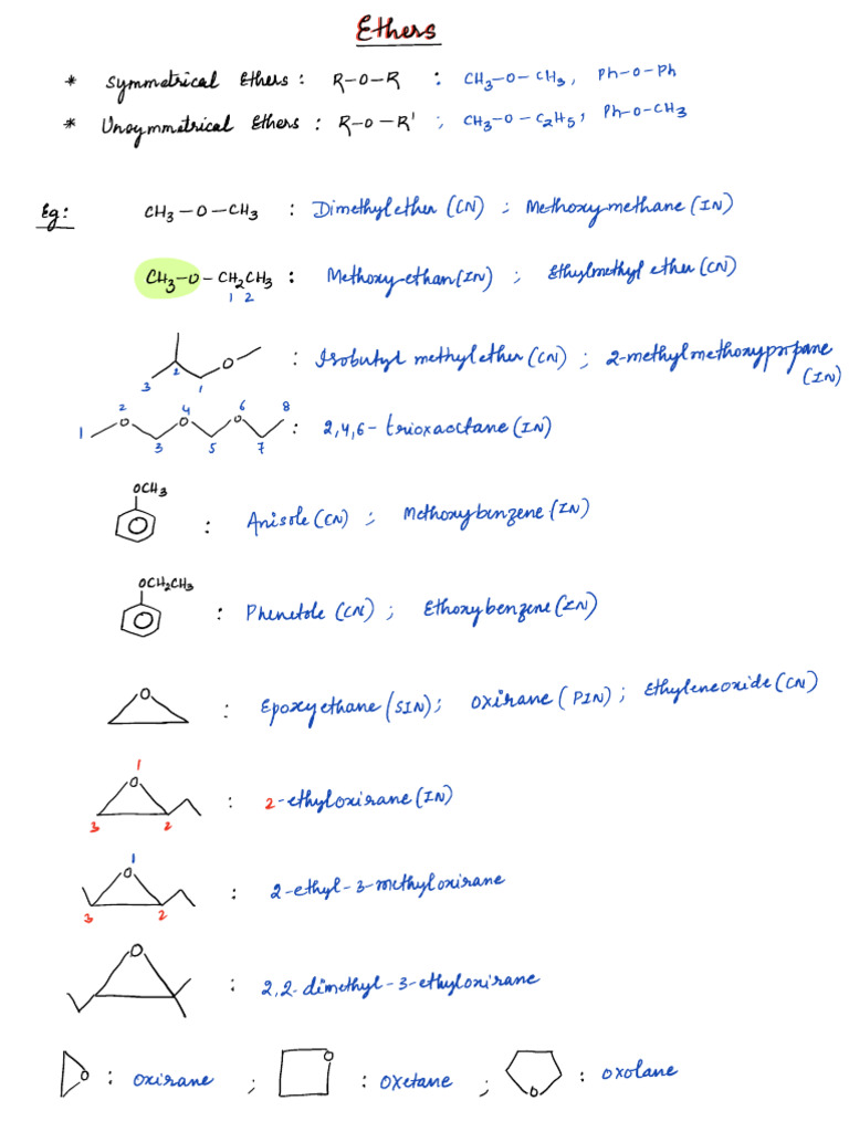 Ethers 24-25 | PDF | Ether | Chemical Compounds