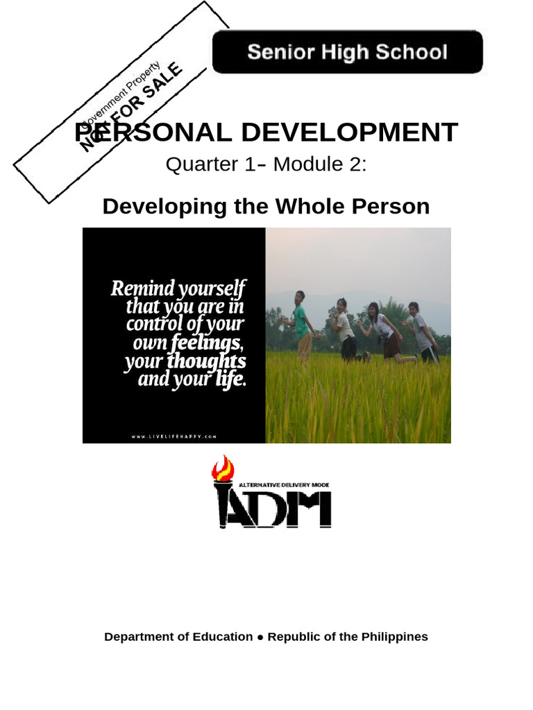 PersonalDevelopment Q1 Mod-2 Developing-the-Whole-Person v5 | PDF | Thought | Feeling