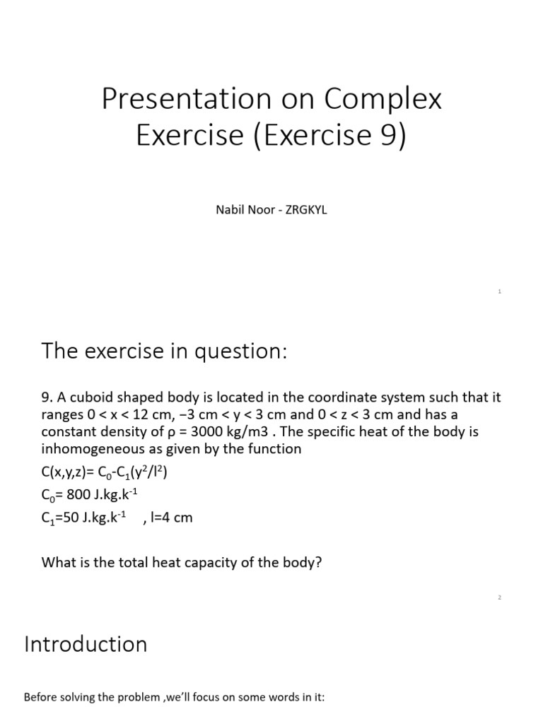 Nabil Noor-Complex Exercise - (Exercise 9) | PDF