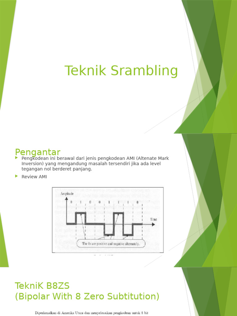 Teknik Scrambling dan B8ZS | PDF