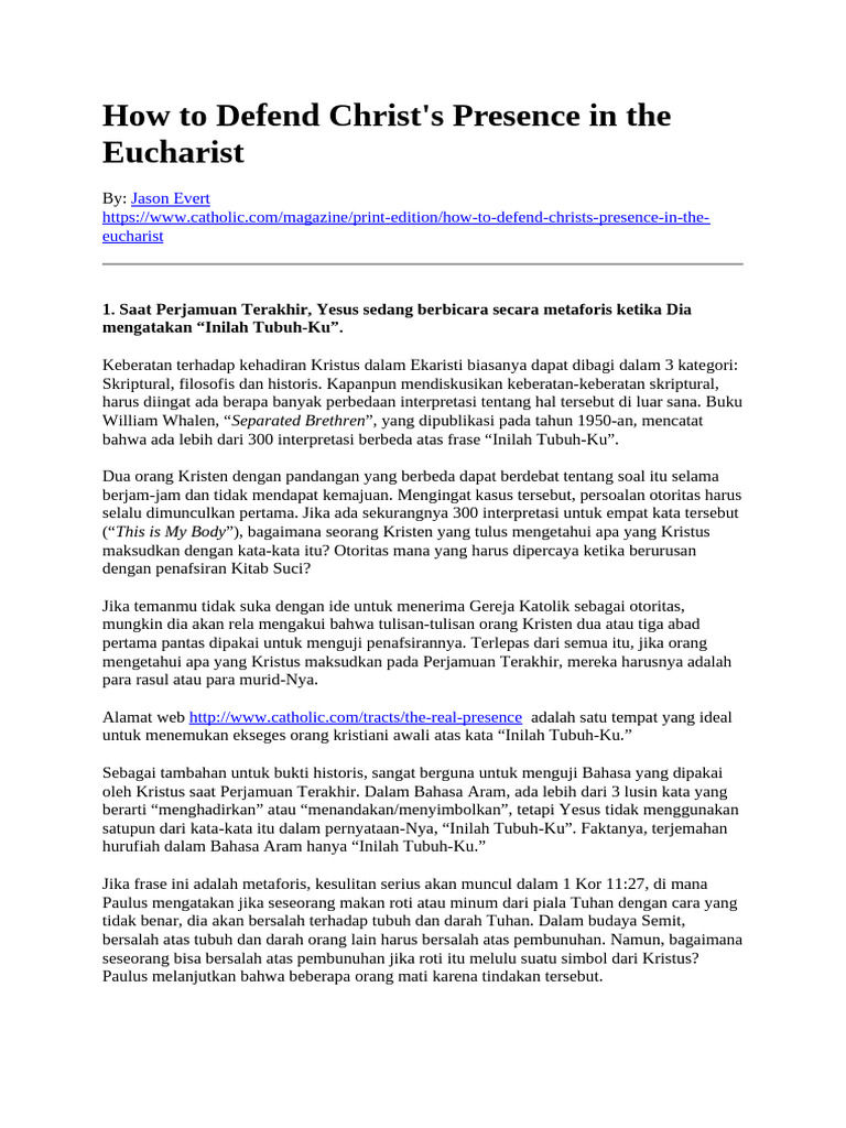 How To Defend Christ | PDF