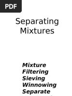 Separating Mixtures PowerPoint | PDF | Liquids | Mixture
