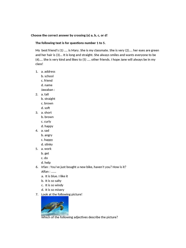 Answer Selection Exercise | PDF