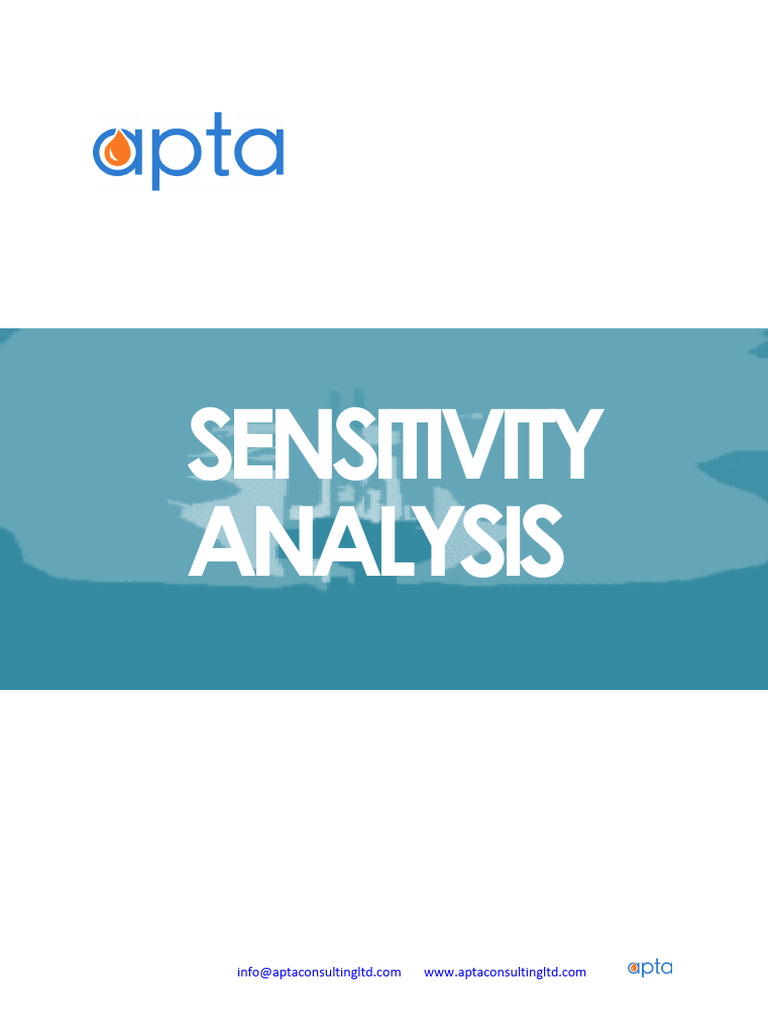 SENSITIVITY ANALYSIS - v1.0 | PDF | Net Present Value | Sensitivity Analysis