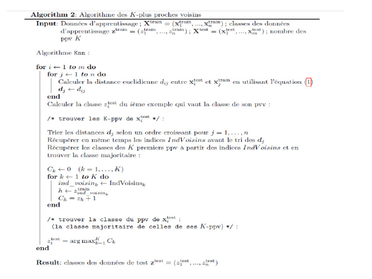 Algorithme KNN | PDF