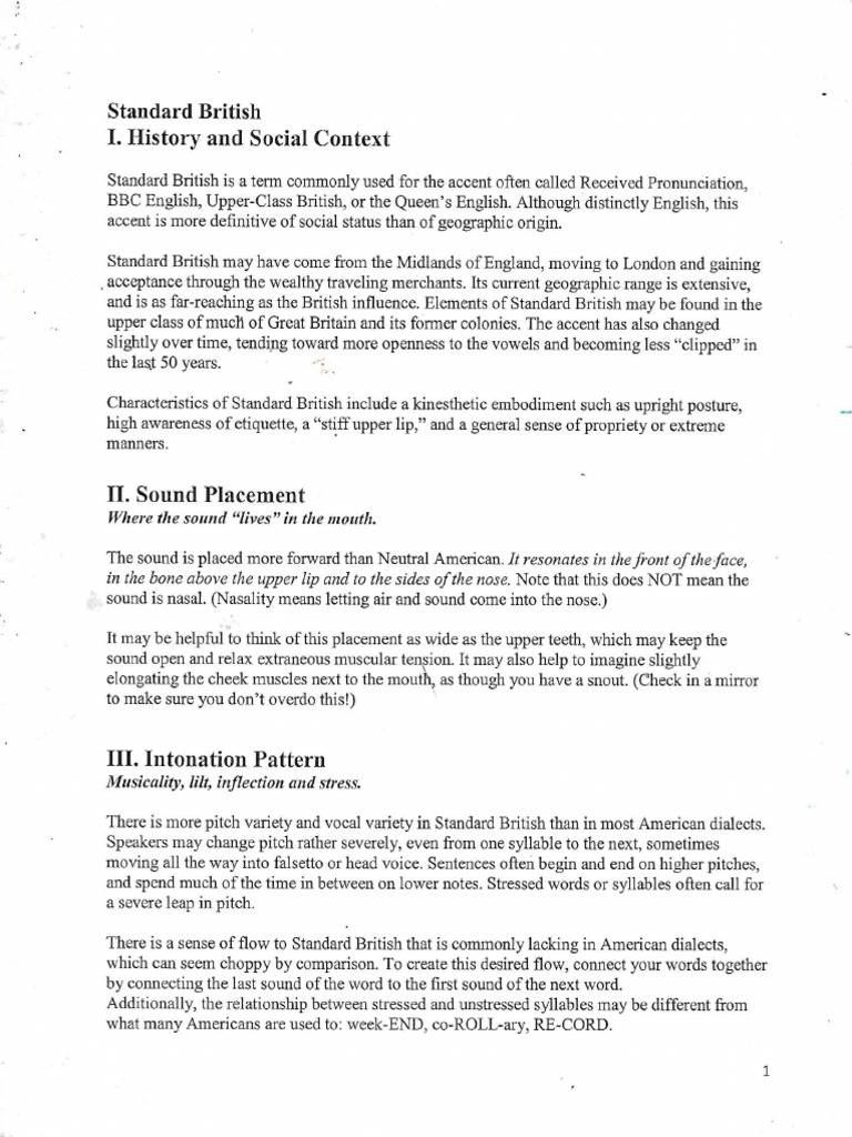 Standard British:RP | PDF