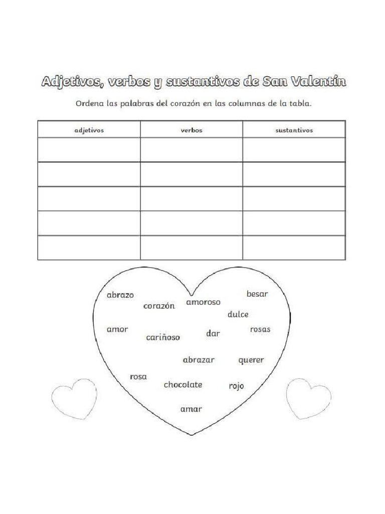 Adjetivos, Verbos y Sustantivos | PDF
