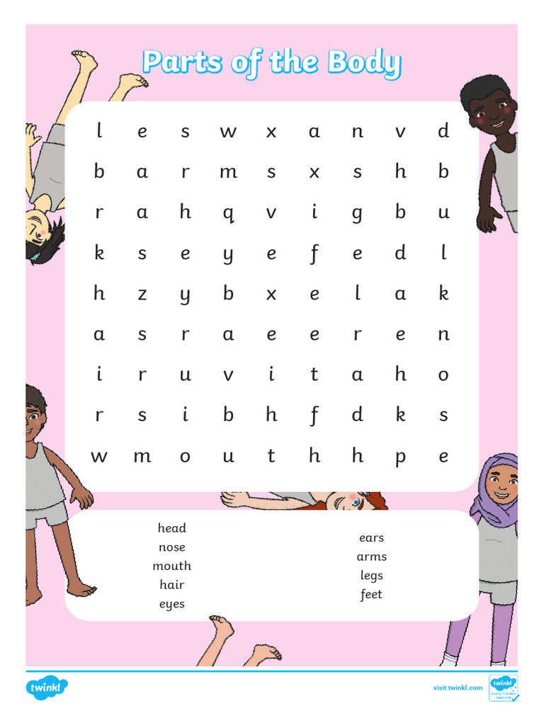 BODY PARTS WORDSEARCH | PDF