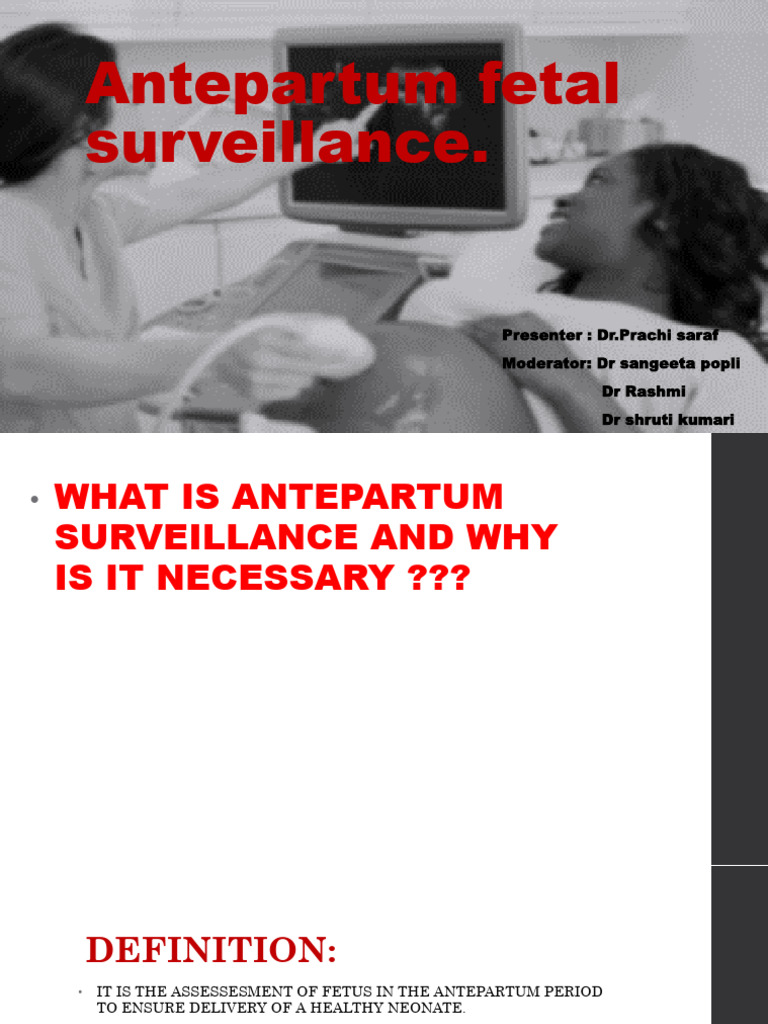 Antepartum Fetal Surveillance | PDF | Fetus | Prenatal Development