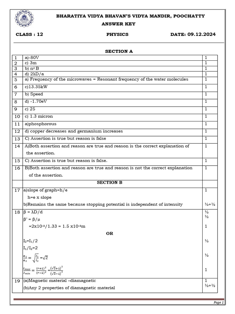 12 PHY MS | PDF | Diode | Transformer