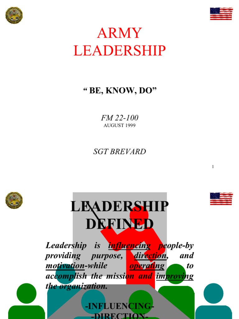Army Leadership (Be, Know, Do) | Leadership | Military