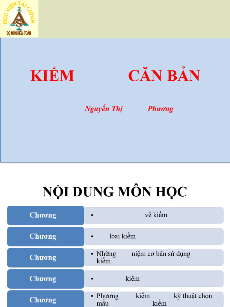 Kiem toan can ban_SV_P1 | PDF