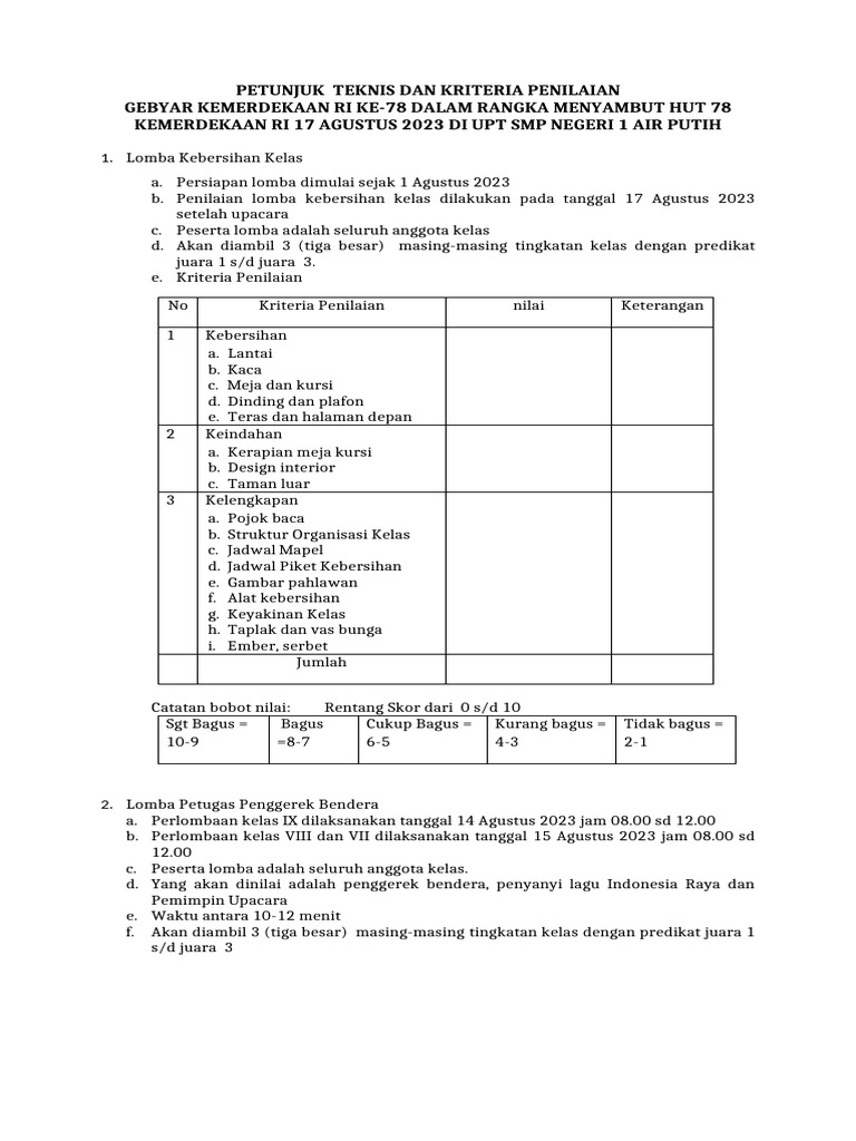 Kriteria-Penilaian-Lomba | PDF